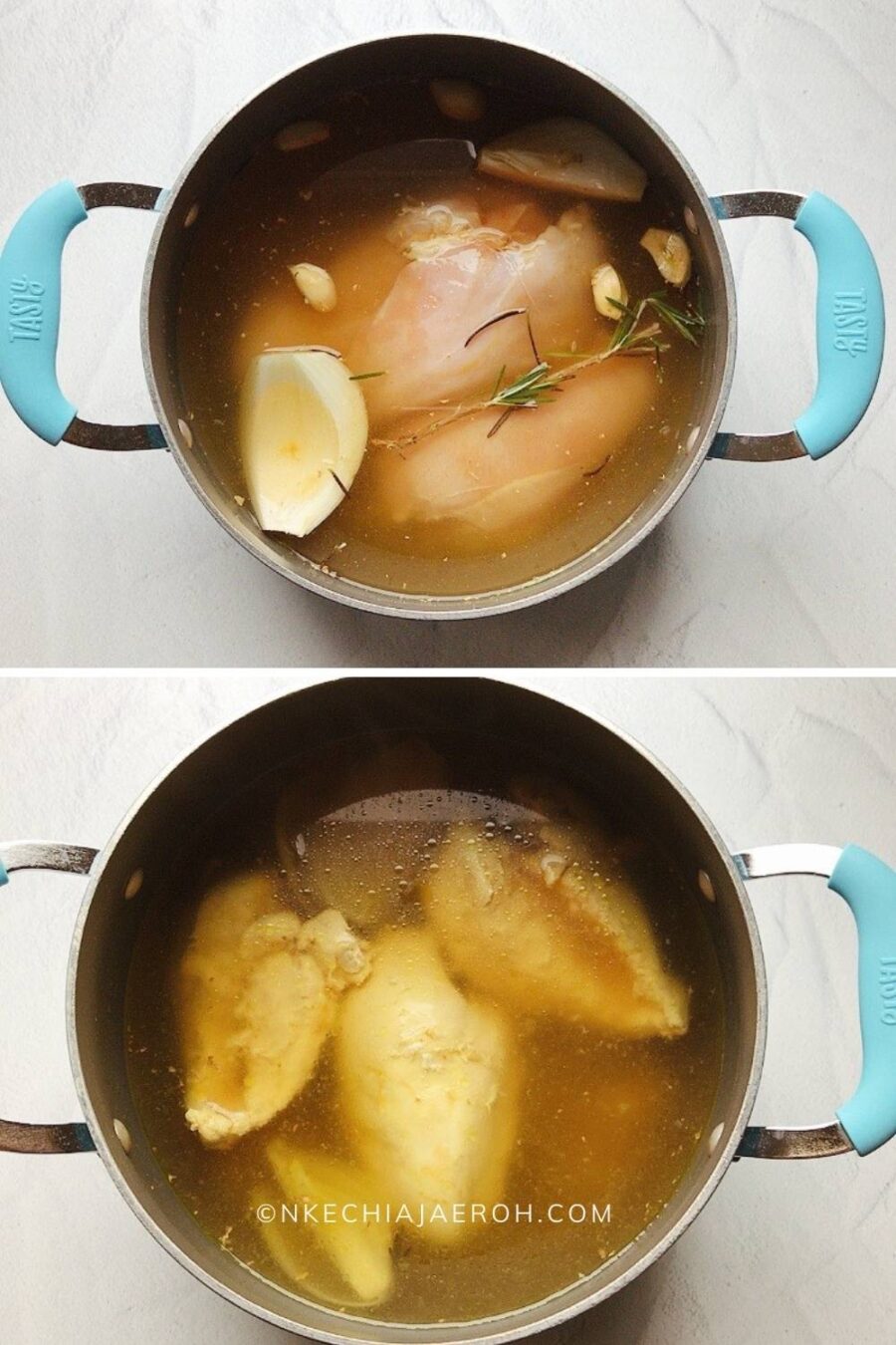 How To Make Quick Chicken Broth with Chicken Breast - Nkechi Ajaeroh