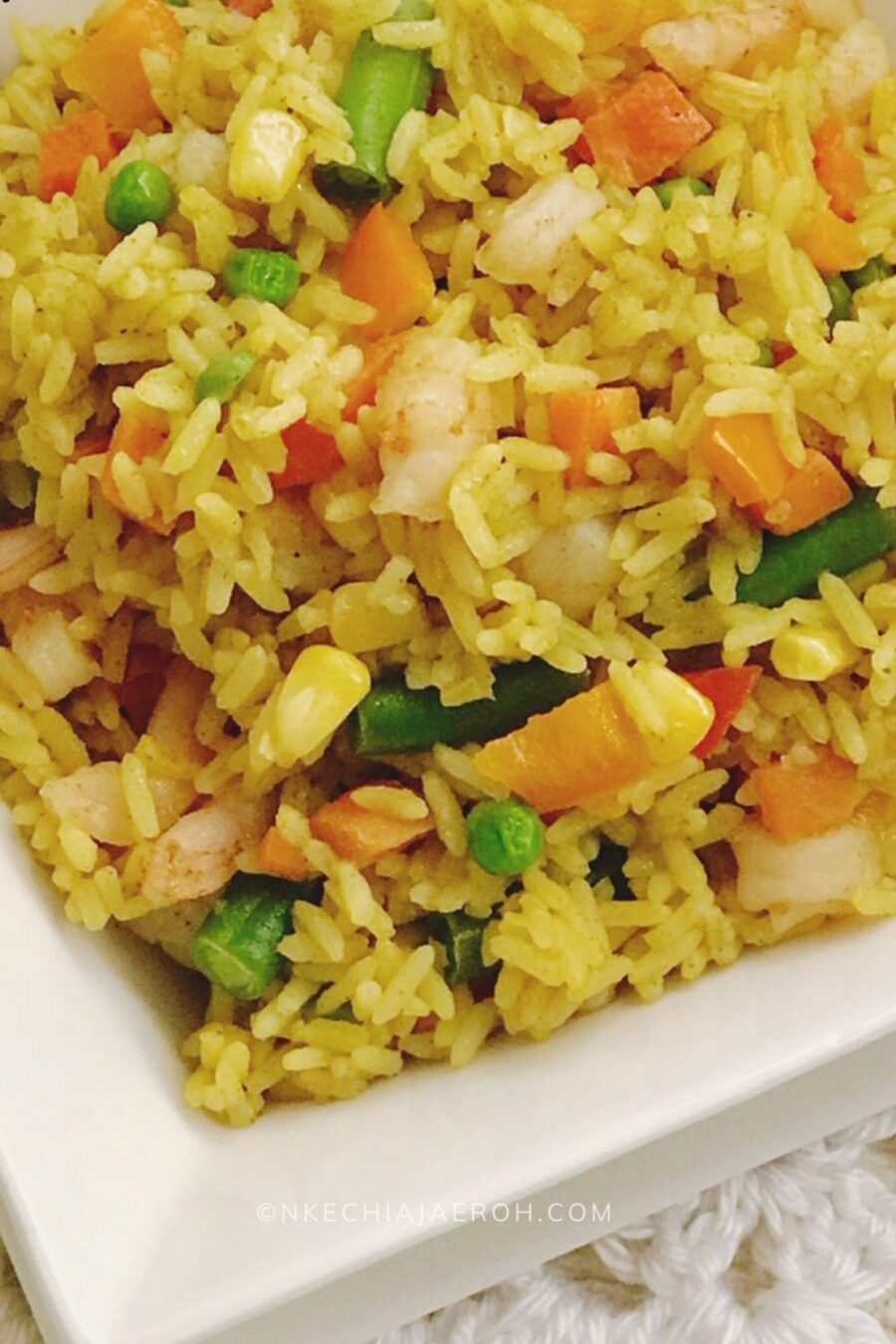 Quick and Easy One-Pot Fried Rice with Shrimp - Nkechi Ajaeroh