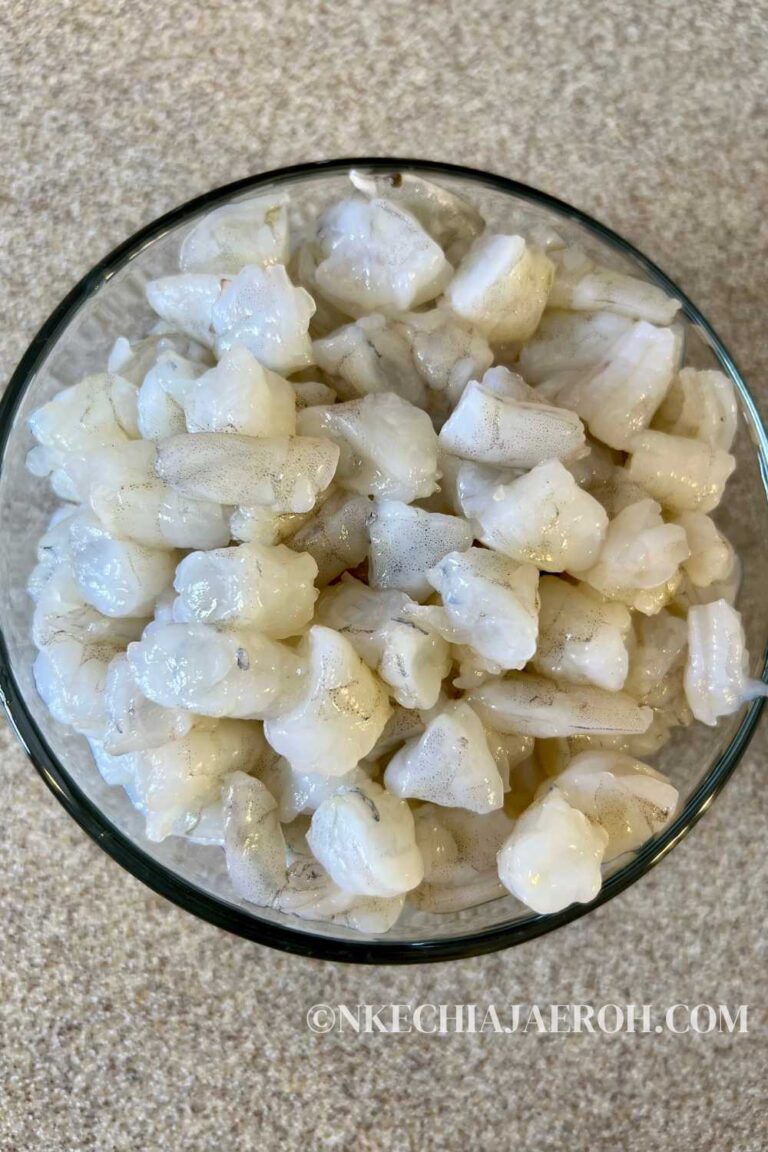 Nigerian Baked Coconut Fried Rice with Shrimp - Nkechi Ajaeroh