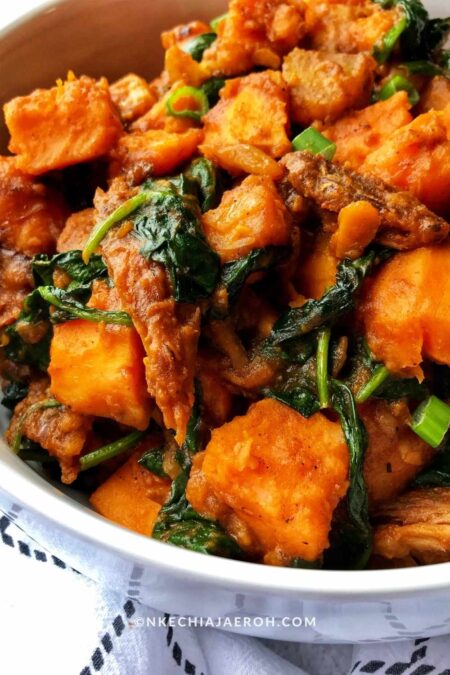 Nigerian Breakfast of Fried Yam, Plantain And Eggs - Nkechi Ajaeroh