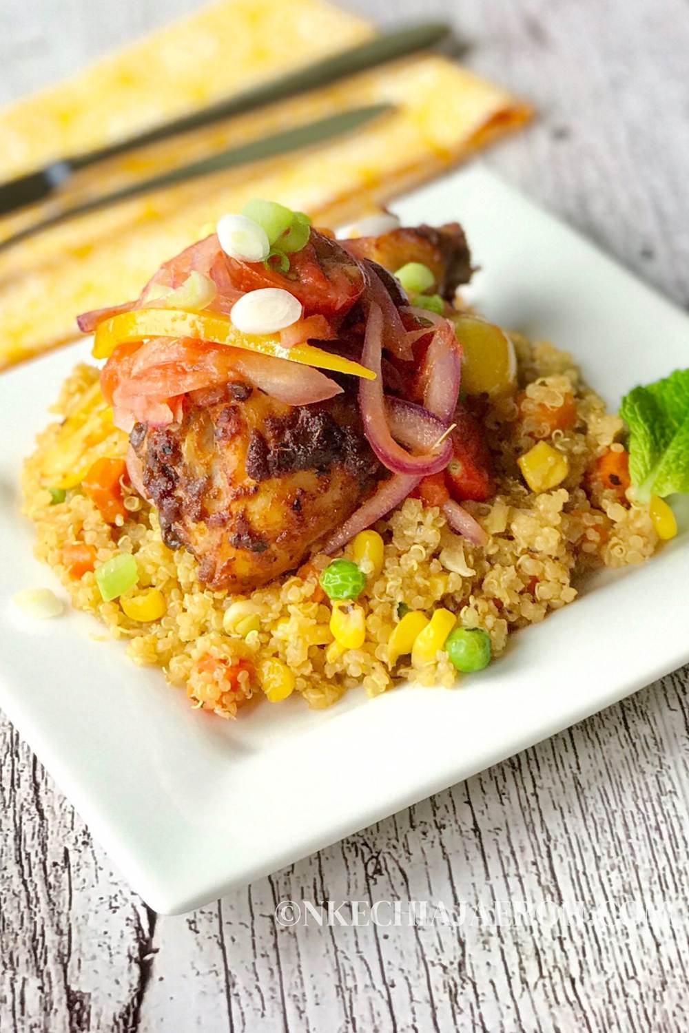 Quinoa Fried Rice Recipe (Healthy Side Dish) - Nkechi Ajaeroh