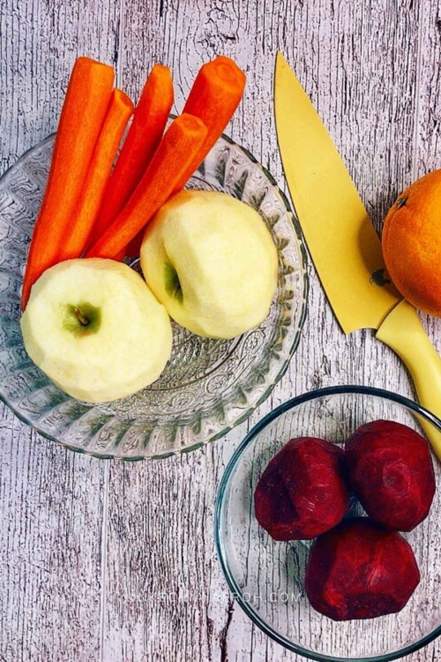 Shredded Beet Salad with Citrus Dressing - Nkechi Ajaeroh