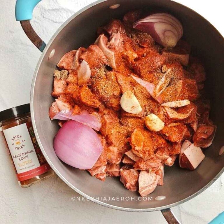 Nigerian Peppered Meat Recipe with Beef Tongue - Nkechi Ajaeroh