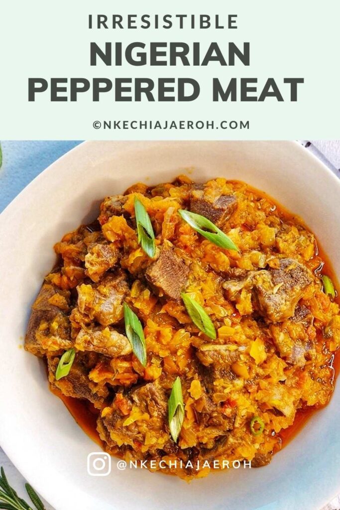 Nigerian Peppered Meat Recipe with Beef Tongue - Nkechi Ajaeroh