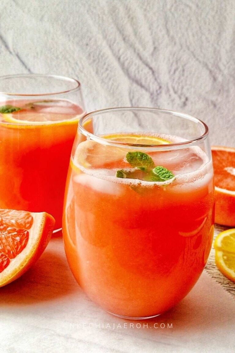 Homemade Grapefruit Juice Recipe (Grapefruit Detox) - Nkechi Ajaeroh