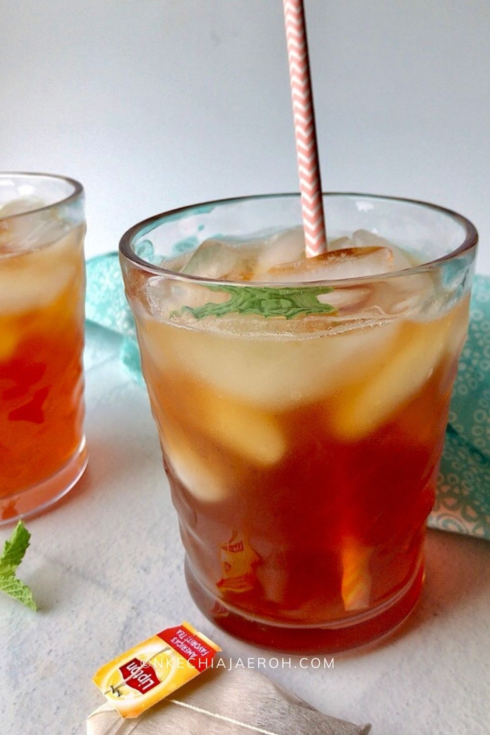 Fresh Peach Iced Tea Recipe Without Sugar - Nkechi Ajaeroh