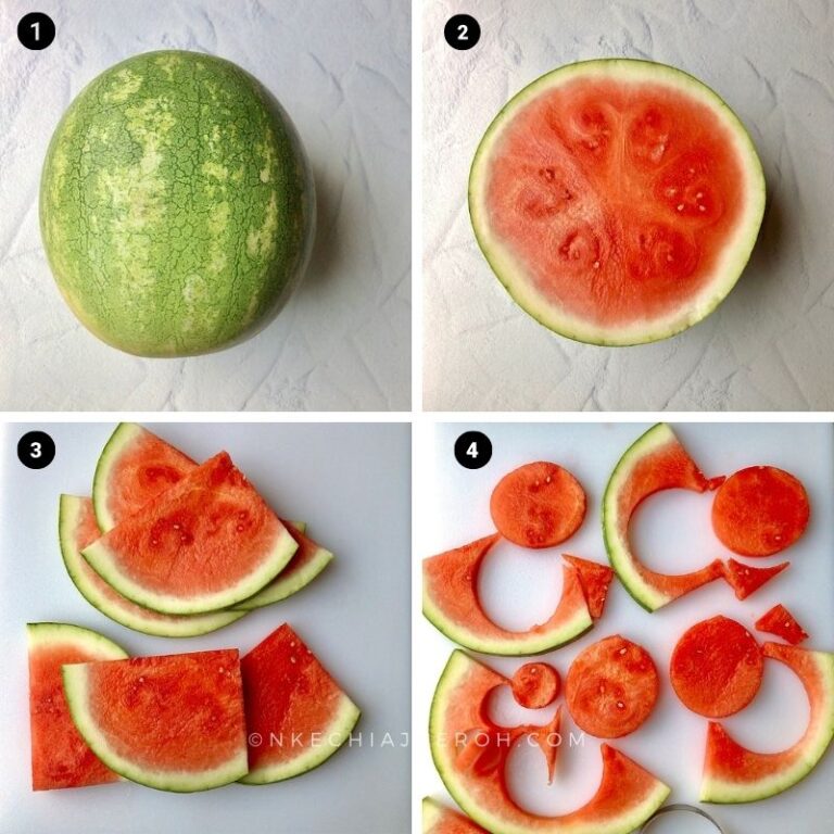 Watermelon Bites with Feta and Blueberry - Nkechi Ajaeroh