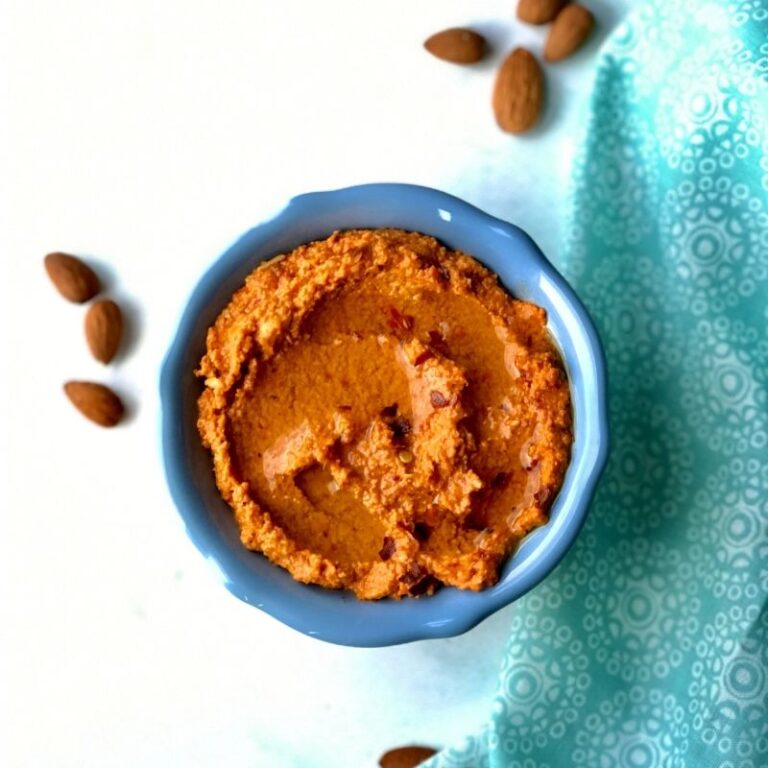 Romesco Sauce with Roasted Red Peppers and Almonds - Nkechi Ajaeroh