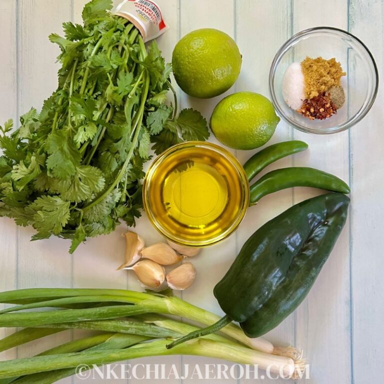 Homemade Cilantro Lime Marinade (Vegan) - Nkechi Ajaeroh