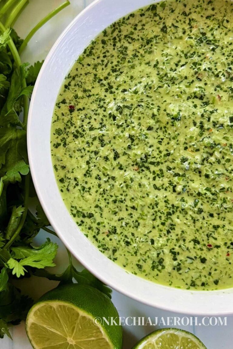 Homemade Cilantro Lime Marinade (Vegan) - Nkechi Ajaeroh
