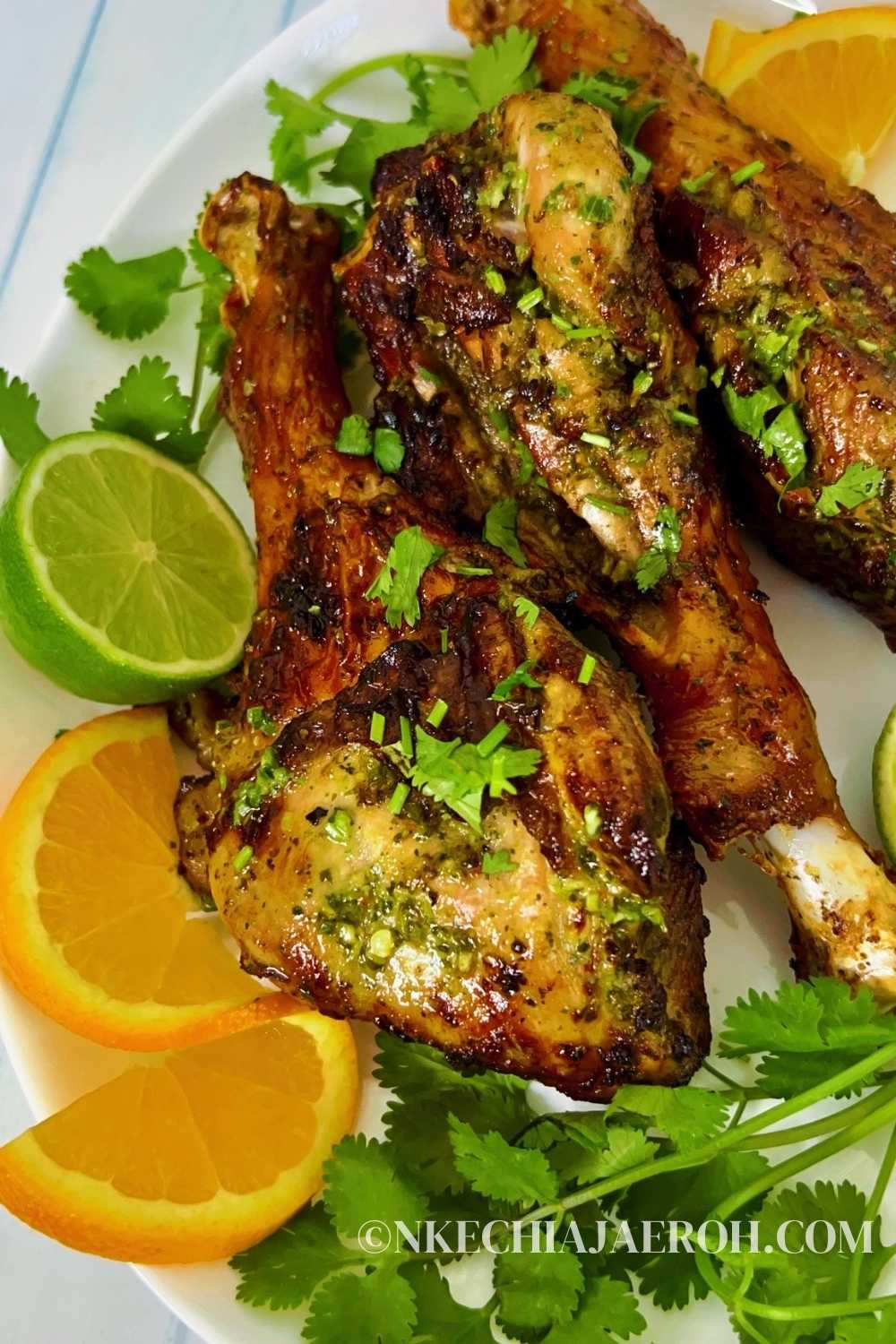 Marinated Turkey Legs in the Air Fryer - Nkechi Ajaeroh