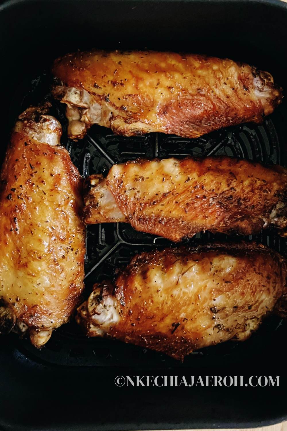 Air Fryer Lemon Pepper Turkey Wings Recipe - Nkechi Ajaeroh