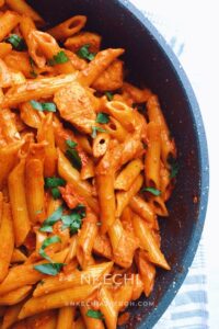 Tomato Chicken Penne Pasta Recipe (Without Cheese) - Nkechi Ajaeroh