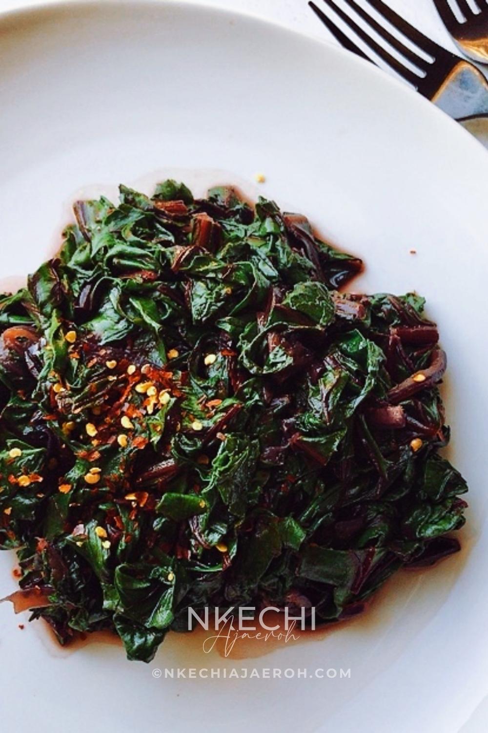 Easy Sautéed Beet Greens Recipe (Healthy and Delicious)! - Nkechi Ajaeroh