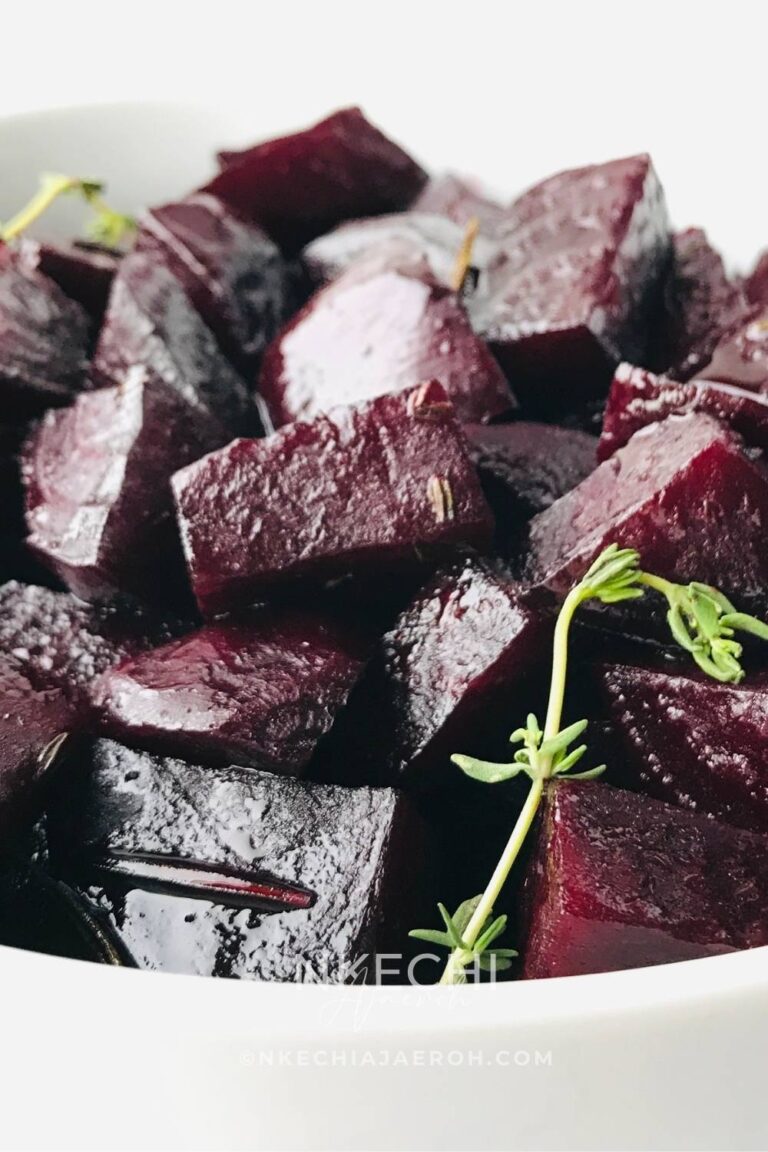 Oven-Baked Beetroot With Herbs (Juicy Roasted Beets Recipe) - Nkechi ...