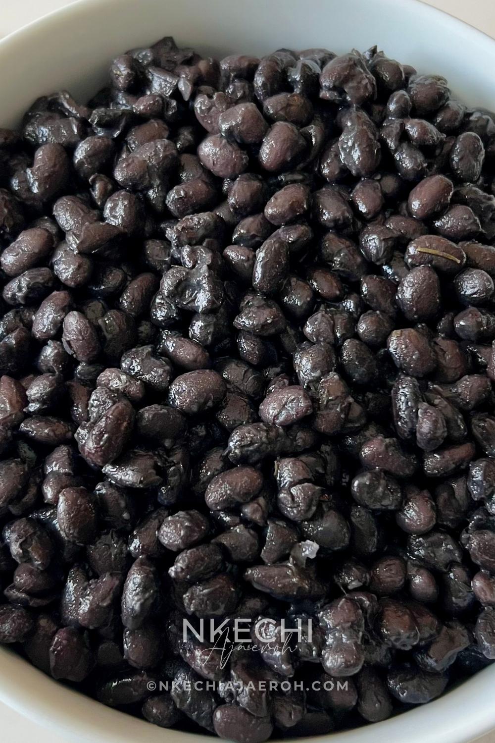 How to Cook Black Beans From Scratch (Dry Beans Recipe) - Nkechi Ajaeroh